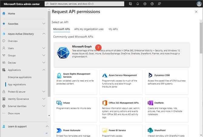 Configuring Azure AD for OneDrive